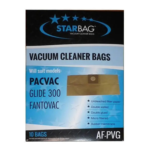 Starbag AF-PVG Paper Vacuum Cleaner Bags – Crystalwhite