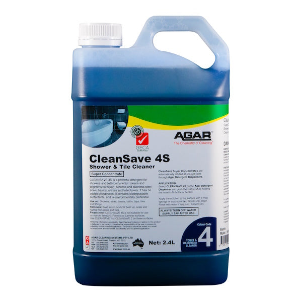 Agar CleanSave 4S Shower and Tile Cleaner Concentrated 2.4Lt