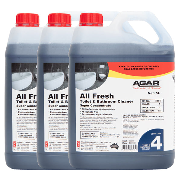 Agar All Fresh Toilet and Bathroom Cleaner – Crystalwhite Cleaning Supplies