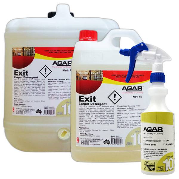 Agar Exit 5Lt Capet Cleaning Pre Spray Detergent Wool Safe