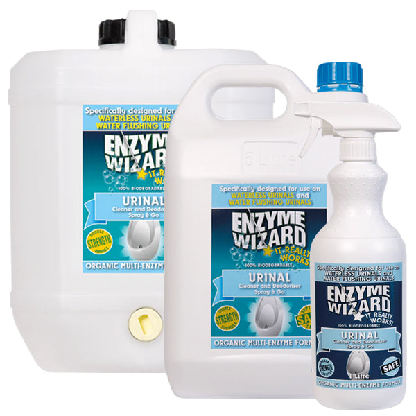 Enzyme Wizard Urinal Cleaner & Deodoriser | Spray & Go Formula