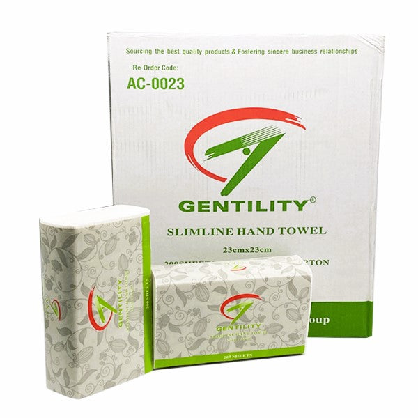 Gentility Slimline Hand Towel TAD 23 x 23cm | 4000 Sheets