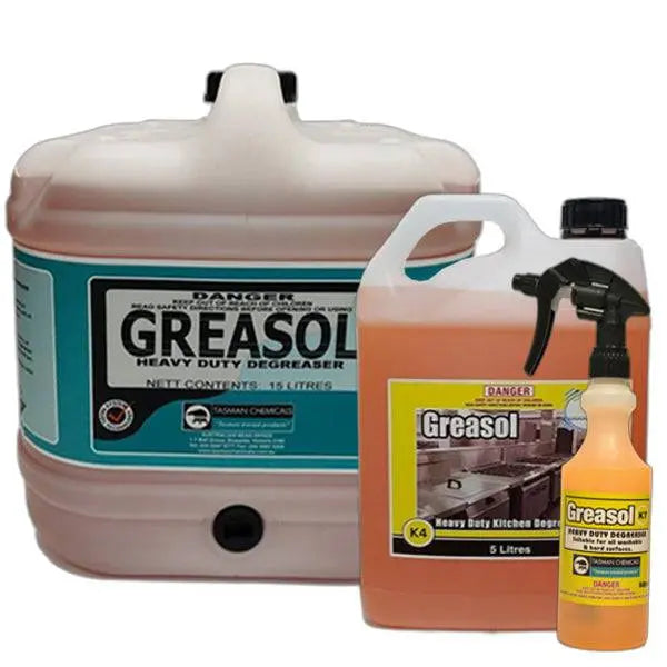 Greasol Heavy Duty Degreaser 5Lt or 15Lt Commercial Kitchen Cleaning