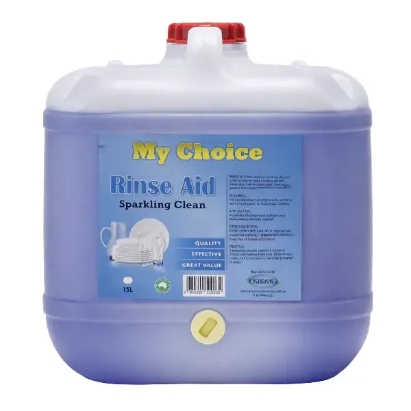 My Choice Commercial Auto Dishwashing Rinse Aid 15Lt