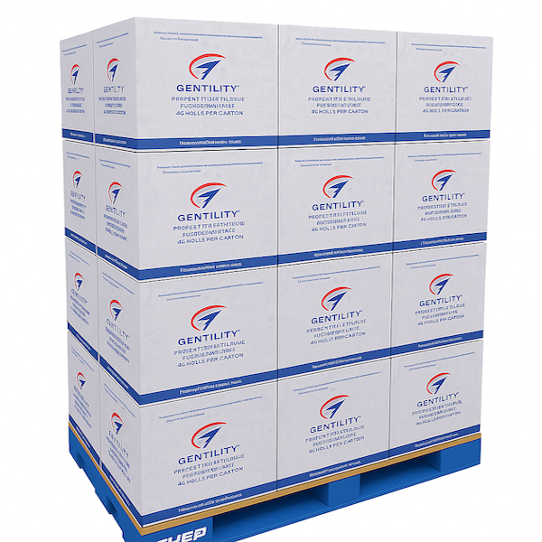 Pallet Deal Gentility Premium Toilet Tissue 2 ply 400 Sheets 48 Rolls