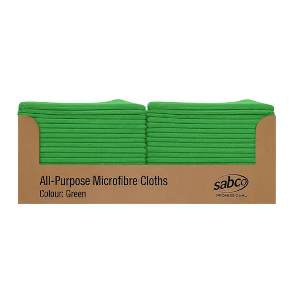 Sabco All Purpose Microfibre Cloth | Blue Red Green Yellow [50 Cloths