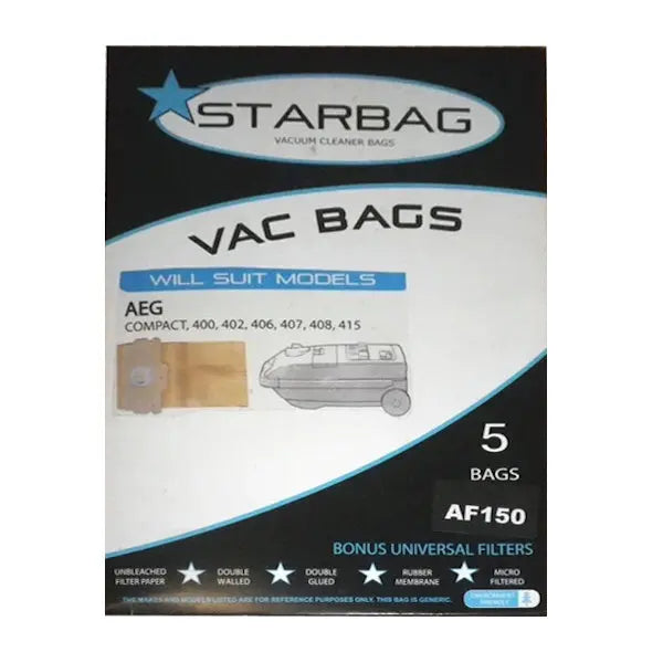 StarBag AF150 Vacuum Cleaner Bags – Crystalwhite Cleaning Supplies