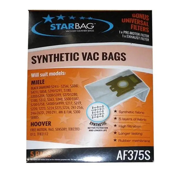 Starbag AF375S Synthetic Vacuum Cleaner Bags