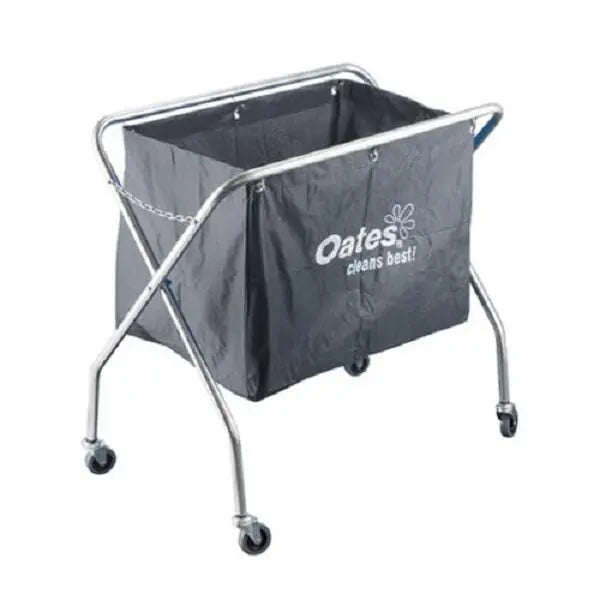 Oates Scissor Trolley Metal | Crystal White